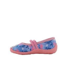 Disney Frozen Hausschuhe mit Frozen Anna und Elsa Motiv, in Blau, Ballerina design | Gr.: 26