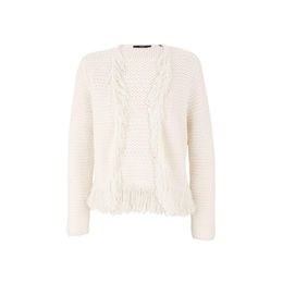 Zero Strickjacke mit Fransen in CreamWhite | Gr.: 42