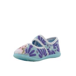 Disney Frozen Hausschuhe mit Frozen Anna und Elsa Motiv, in Lila, mit klettverschluss | Gr.: 28