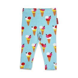Toby tiger Leggings mit Eiswaffel Print in blau | Gr.: 128