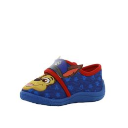 Hausschuhe mit PAW PATROL Chase Motiv, in Blau, Klettverschluss | Gr.: 30