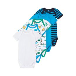 name it Jungen kurzarm Baby-Body im 5er-Pack Dino in Blau | Gr.: 62