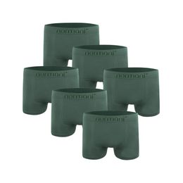 Normani 6 St&uuml;ck Mikrofaser-Boxershorts f&uuml;r Herren aus Nylon in Oliv | Gr.: S/M