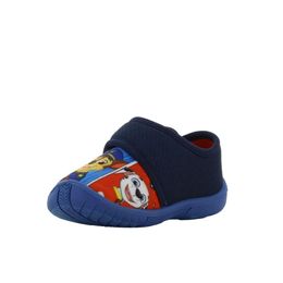 PAW PATROL Hausschuhe mit Chase, Marshall und Rubble Motiv, in Blau, mit Klettverschluss | Gr.: 30