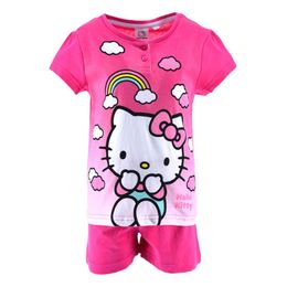 Schlafanzug kurz Hello Kitty in Dunkelpink | Gr.: 98