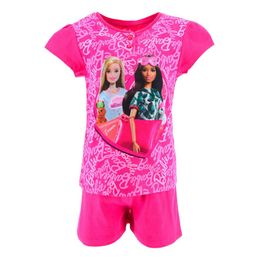 Schlafanzug kurz Barbie in Dunkelpink | Gr.: 116