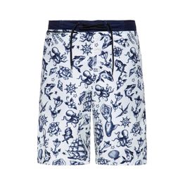 King Kerosin Badeshorts Oldschool Tattoo in navy | Gr.: 3XL