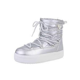 Ital-Design Stiefelette in Silber | Gr.: 38