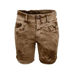 HANGOWEAR Jeansshorts HENDRINA in braun | Gr.: 40