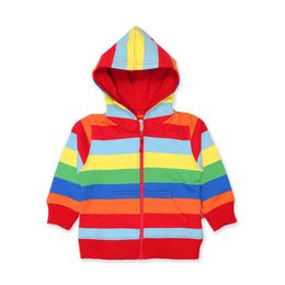 Toby tiger Sweatjacke mit Blockstreifen in orange | Gr.: 98
