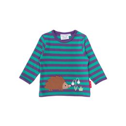 Toby tiger Langarmshirt mit Igel Applikation in lila | Gr.: 80
