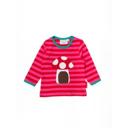 Toby tiger Langarmshirt mit Maus und Pilz Applikation in rosa | Gr.: 98