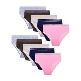 LOREZA 10er Set Slips - Streifen - Bunt | Gr.: 116/122