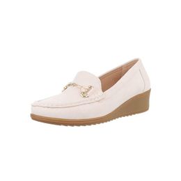 Ital-Design Halbschuh in Beige | Gr.: 40