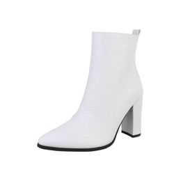 Ital-Design High Heel in Wei&szlig; und Schwarz | Gr.: 41