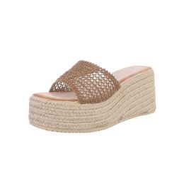 Ital-Design Sandale & Sandalette in Hellbraun | Gr.: 39