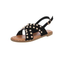 Ital-Design Sandale & Sandalette in Schwarz | Gr.: 38