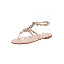 Ital-Design Sandale & Sandalette in Beige | Gr.: 38