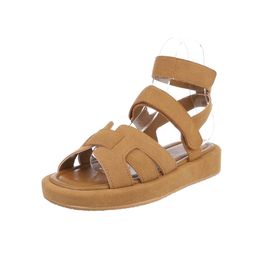 Ital-Design Sandale & Sandalette in Camel | Gr.: 38