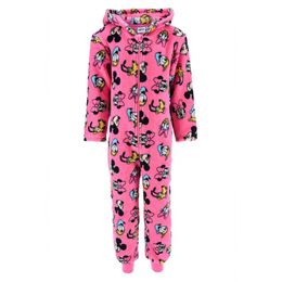 Disney Minnie Mouse Schlafanzug Overall Mickey, Daisy und Pluto in Pink | Gr.: 98
