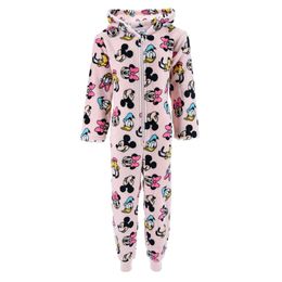 Disney Minnie Mouse Schlafanzug Overall Mickey, Daisy und Pluto in Rosa | Gr.: 104