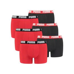 Boxershorts Puma BASIC BOXER 6P in 786 - Red / Black | Gr.: L
