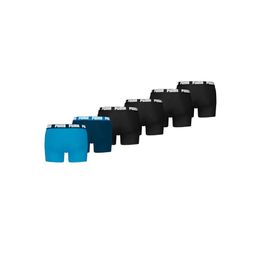 Boxershorts Puma MEN EVERYDAY BASIC BOXERS 6P in 021 - blue / black | Gr.: XL