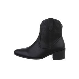 Ital-Design Stiefelette in Schwarz | Gr.: 37