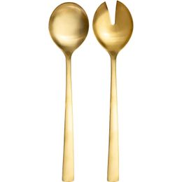 Intirilife Salatbesteck Set, Servierbesteck, Gold