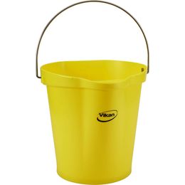 vikan Eimer, lebensmittelecht, Volumen 12 l, VE 6 Stk, gelb