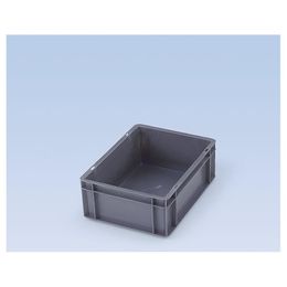 Euro-Format-Stapelbehälter, Wände und Boden geschlossen, LxBxH 400 x 300 x 50 mm, grau, VE 5 Stk kaiserkraft