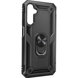 Avizar Stossfeste Handyhülle mit Ring Series (Samsung Galaxy A05s), Smartphone Hülle, Schwarz
