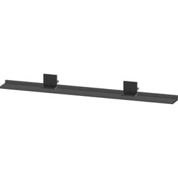 Duravit, Duschablage, Sivida Ablage, Halterung Diamantschwarz Matt, 1280x115x35mm