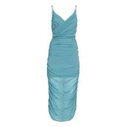 Influencer Kleid Damen Größe 40 hellblau