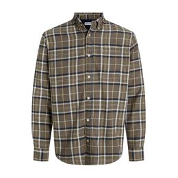 Jack & Jones Jack & Jones Button Up Shirt 'JJEClassic' male Brown size XL