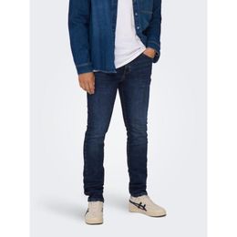 Only & Sons ONLY & SONS Skinny-fit-Jeans »LOOM LIFE JOG« Dark Blue Denim 34 - Länge 34 Länge 34 34 Skinny-fit-Jeans mit sehr schmaler Passform, ideal für eine...