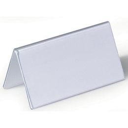 Durable Tischnamensschild aus Hartfolie, Dachform, HxB 52/104 x 100 mm, VE 75 Stk
