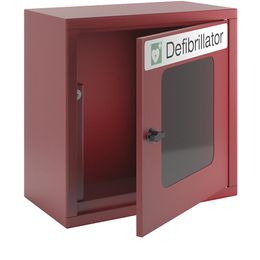Pavoy Defibrillatorschrank, mit akustischem Alarm, feuerrot