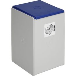 Var Wertstoffsammler aus Kunststoff, Einzelbehälter mit 60 l Volumen, blau