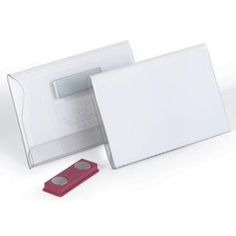 Durable Namensschild mit Magnet aus Hartfolie, HxB 54 x 90 mm, VE 25 Stk