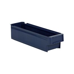 Regalkasten aus Polypropylen, blau, LxBxH 400 x 115 x 100 mm, VE 24 Stk kaiserkraft
