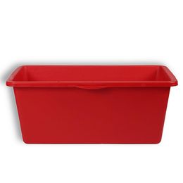 Kunststoffmulde, Volumen 90 l, 640 x 350 mm, rot kaiserkraft