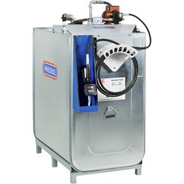 Pressol Öltank-Kompaktanlage für Frischöl / schwer entflammbare Öle, Volumen 1000 l, Elektropumpe, Schlauchlänge 8 m
