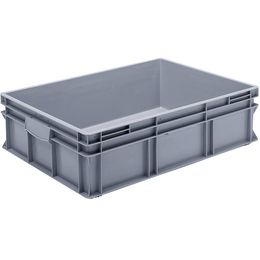 Euro-Stapelbehälter aus Polypropylen (PP), Traglast 20 kg, silbergrau, Volumen 90 l, Außenhöhe 220 mm, VE 2 Stk kaiserkraft