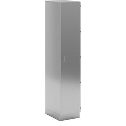 Reinraum-Hochschrank aus Edelstahl, 1 Flügeltür, Breite 400 mm kaiserkraft