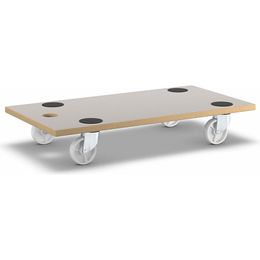 Wagner Transportroller mit Griffloch, MM 1319, Rollen für weiche Böden, VE 2 Stk, LxB 575 x 300 mm