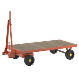 Schlepperanhänger, 2-Rad-Drehschemel-Lenkung, Tragfähigkeit 3 t, Ladefläche 2,0 x 1,0 m, Vollgummireifen kaiserkraft