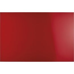 MAGNETOPLAN Design-Glasboard, magnetisch, BxH 1500 x 1000 mm, intensivrot