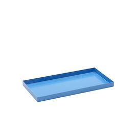 eurokraft basic Stahl-Kleingebinde-Auffangwanne, LxBxH 940 x 470 x 60 mm, mit Zulassung, Auffangvolumen 25 l, lichtblau