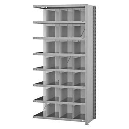 hofe Fächer-Regal, Regalhöhe 2000 mm, Anbauregal, Breite x Tiefe 1010 x 435 mm